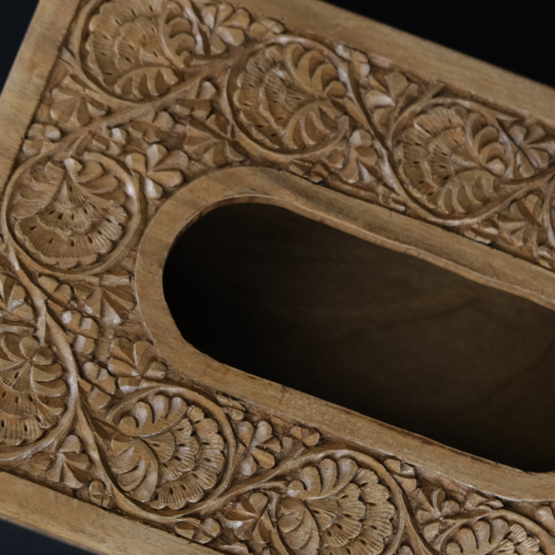 Walnut Wood - Handmade - Tissue Box