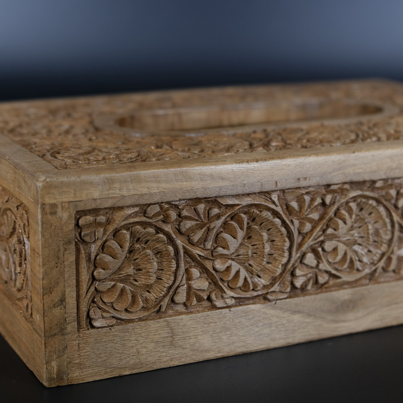 Walnut Wood - Handmade - Tissue Box